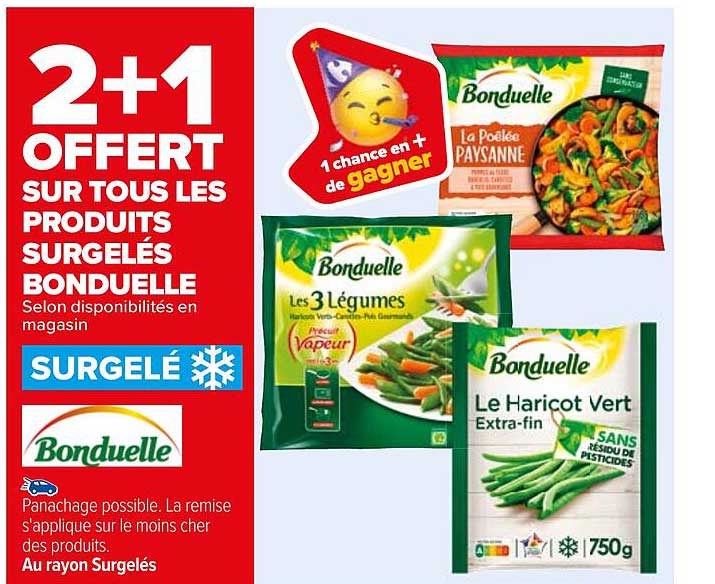 Promo Produits Surgelés Bonduelle chez Carrefour - iCatalogue.fr