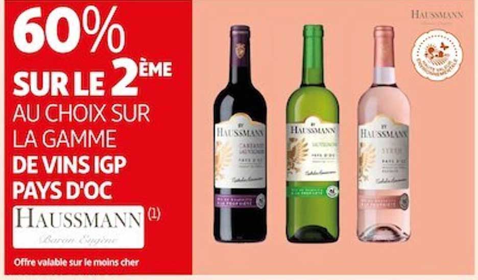 Promo La Gamme De Vins Igp Pays D'oc chez Auchan - iCatalogue.fr