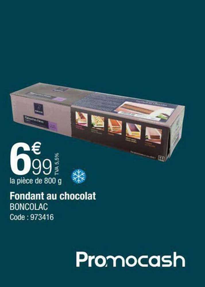Promo Fondant Au Chocolat Boncolac chez Promocash - iCatalogue.fr