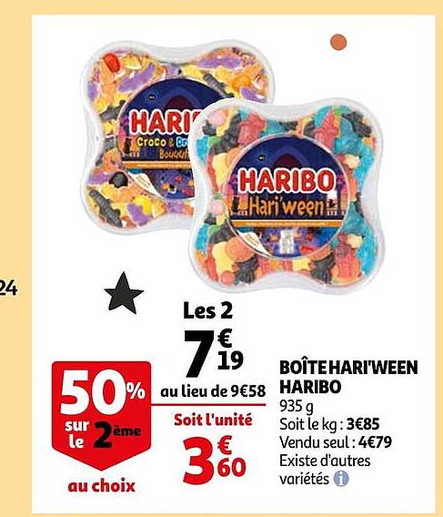 Promo Boîte Hari'ween Haribo chez Auchan - iCatalogue.fr