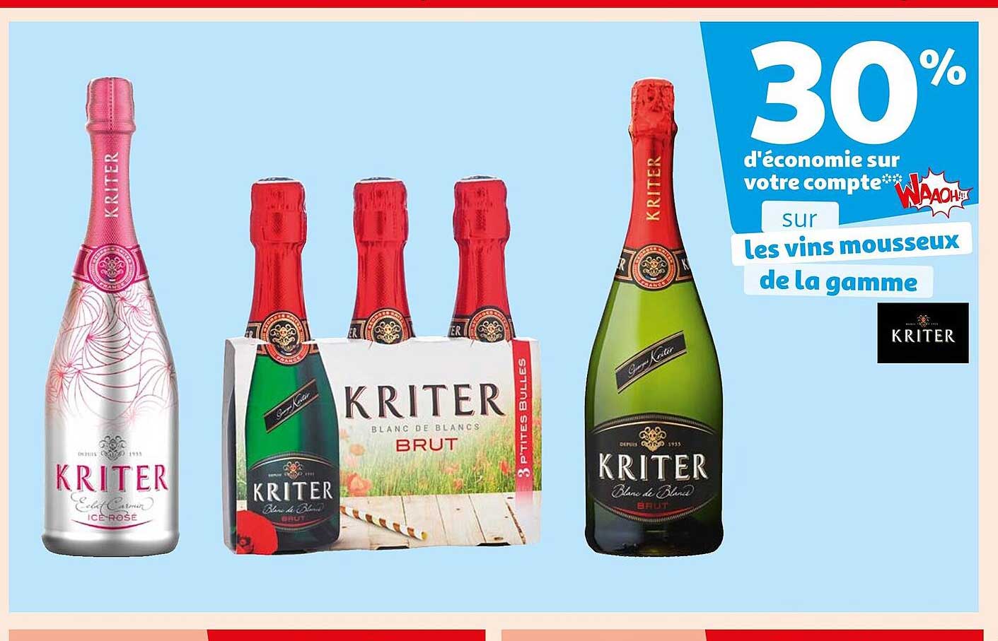 Promo Vins Mousseux De La Gamme Kriter chez Auchan - iCatalogue.fr