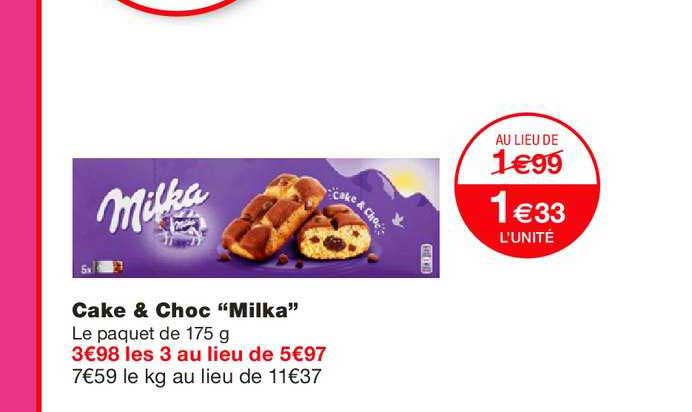 Promo Cake & Choc "milka" chez Monoprix - iCatalogue.fr