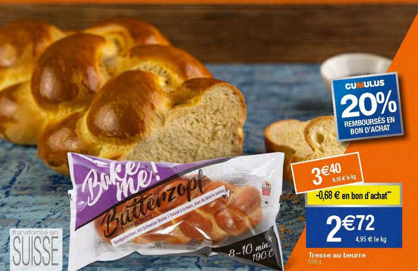 Promo Tresse Au Beurre chez Migros France - iCatalogue.fr