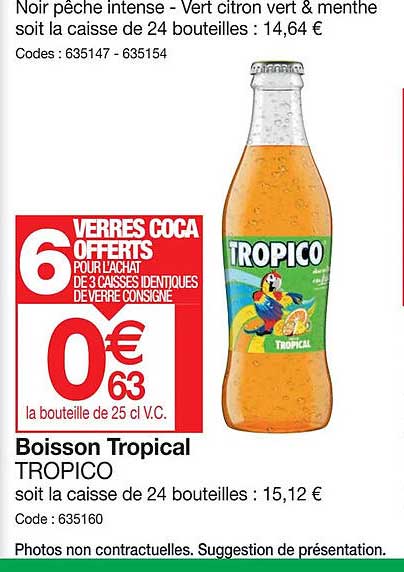 Promo Boisson Tropical Tropico chez Promocash - iCatalogue.fr