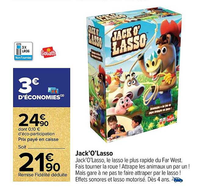 Promo Jack'o'lasso chez Carrefour Market - iCatalogue.fr