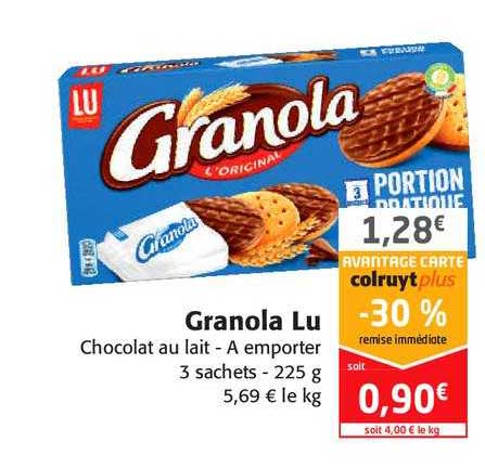 Promo Granola Lu chez Colruyt - iCatalogue.fr