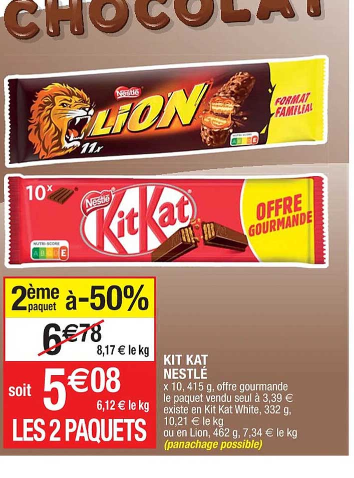 Promo Kit Kat Nestlé chez Cora - iCatalogue.fr