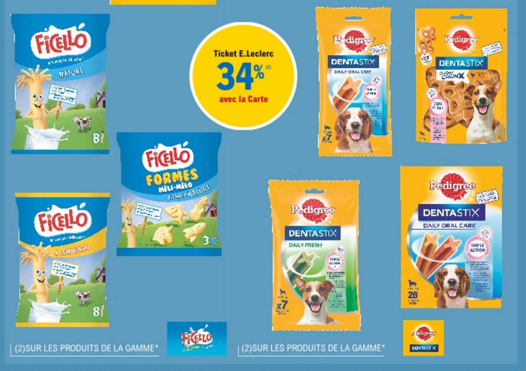 Promo La Gamme Ficello, La Gamme Pedigree chez E.Leclerc - iCatalogue.fr