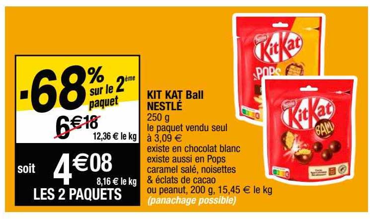 Promo Kit Kat Ball Nestlé chez Cora - iCatalogue.fr
