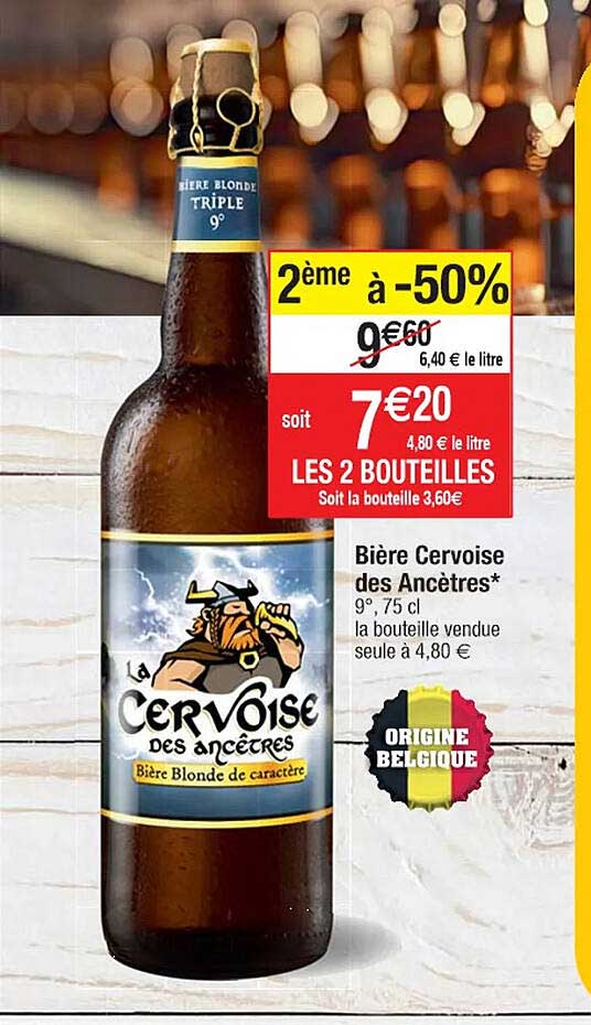 Promo Bière Cervoise Des Ancêtres chez Cora - iCatalogue.fr