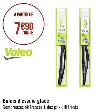 Offre Balais D'essuie-glaces Bosch Ou Valeo chez E Leclerc