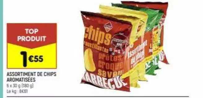 Promo Assortiment De Chips Aromatisées chez Leader Price - iCatalogue.fr