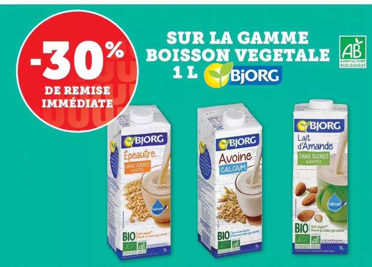 Offre Boisson Végétale Bio Bjorg chez Auchan