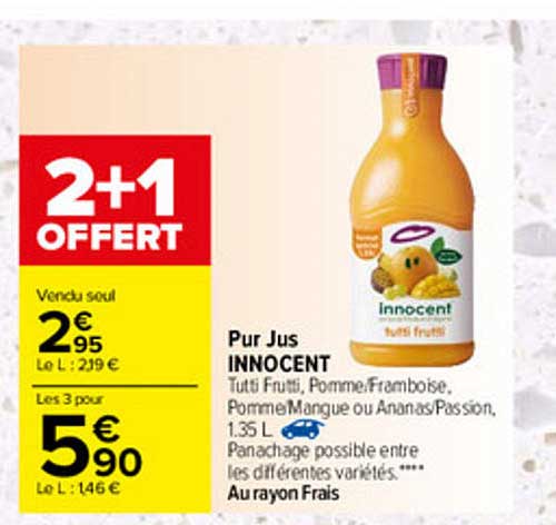 Promo Pur Jus Innocent chez Carrefour - iCatalogue.fr