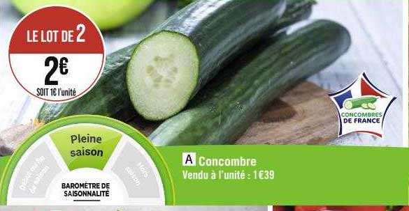 Promo Concombre chez Casino Supermarchés - iCatalogue.fr