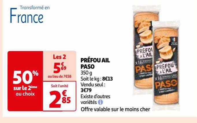 Promo Préfou Ail Paso chez Auchan - iCatalogue.fr