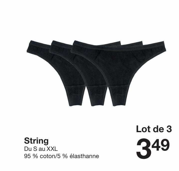 Promo String chez Zeeman - iCatalogue.fr