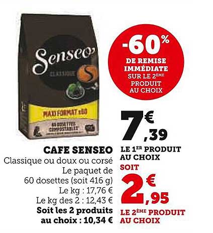 Promo Café Senseo chez U Express - iCatalogue.fr