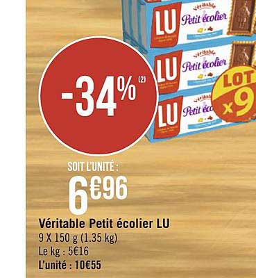 Promo Véritable Petit écolier Lu chez Géant Casino - iCatalogue.fr