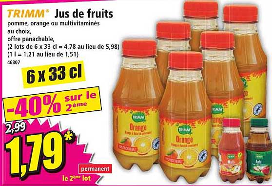 Promo Jus De Fruits Trimm chez Norma - iCatalogue.fr