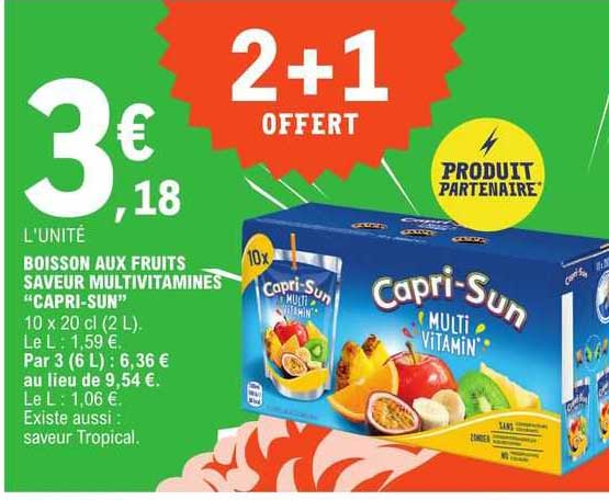 Promo Boisson Aux Fruits Saveur Multivitaminés "capri-sun" chez E ...