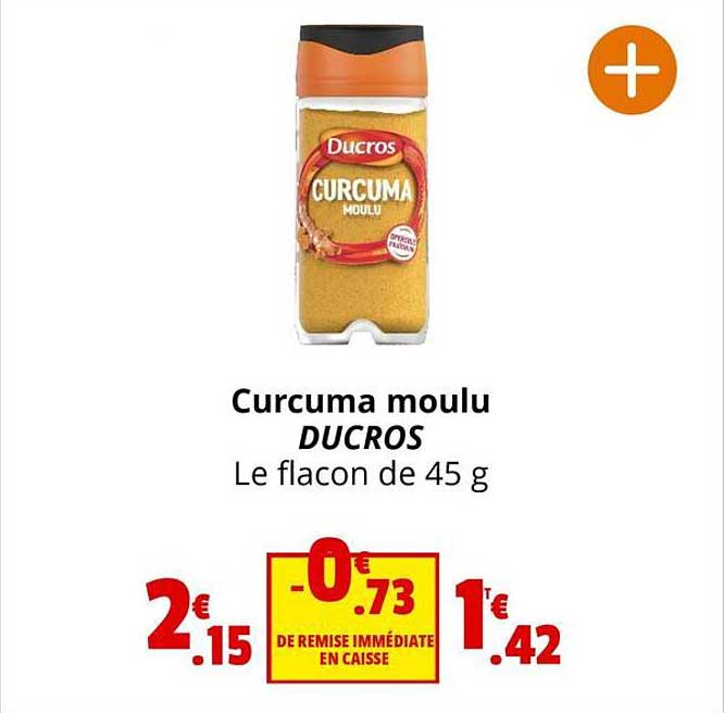 Promo Curcuma Moulu Ducros chez Coccinelle Supermarché - iCatalogue.fr