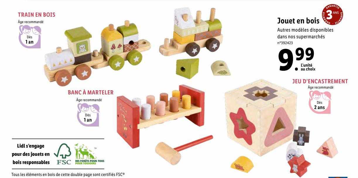 Promo Jouet En Bois chez Lidl - iCatalogue.fr