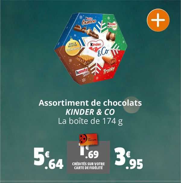 Promo Assortiment De Chocolats Kinder & Co chez Coccinelle Supermarché ...