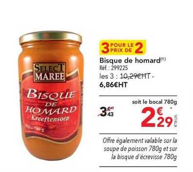 Promo Bisque De Homard chez METRO - iCatalogue.fr