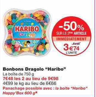 Promo Bonbons Dragolo "haribo" chez Monoprix - iCatalogue.fr