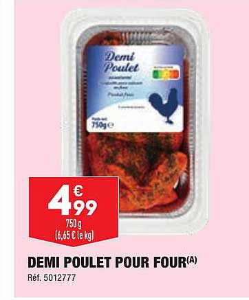 Promo Demi Poulet Pour Four chez Aldi - iCatalogue.fr