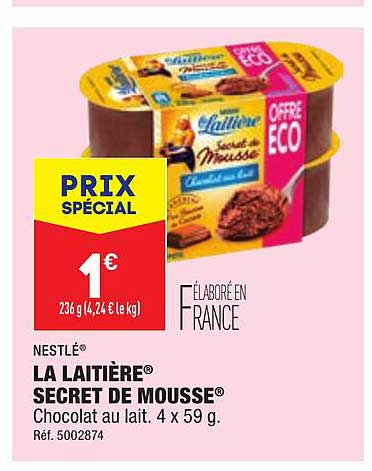 Promo Nestlé La Laitière Secret De Mousse chez Aldi - iCatalogue.fr