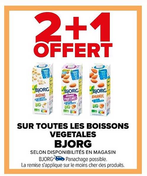 Promo Les Boissons Végétales Bjorg chez Carrefour - iCatalogue.fr
