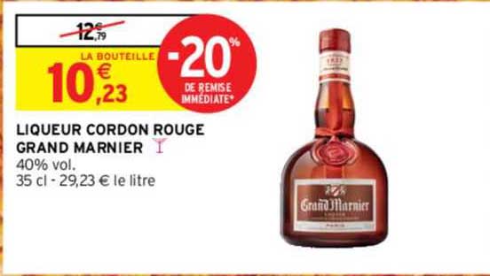 Promo Liqueur Cordon Rouge Grand Marnier chez Intermarché - iCatalogue.fr