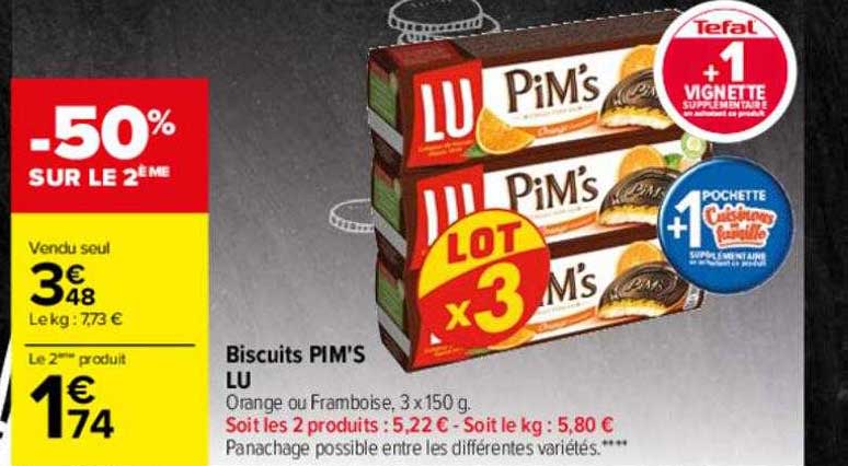 Offre Pim's Lu chez Auchan