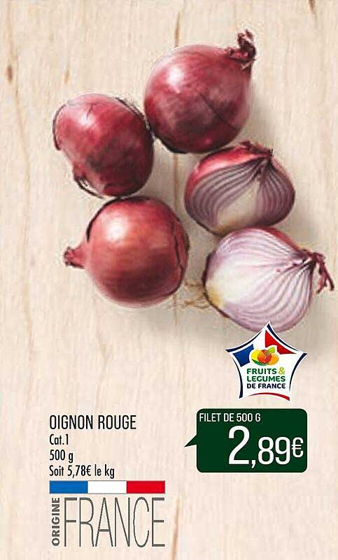 Promo Oignon Rouge chez Match - iCatalogue.fr
