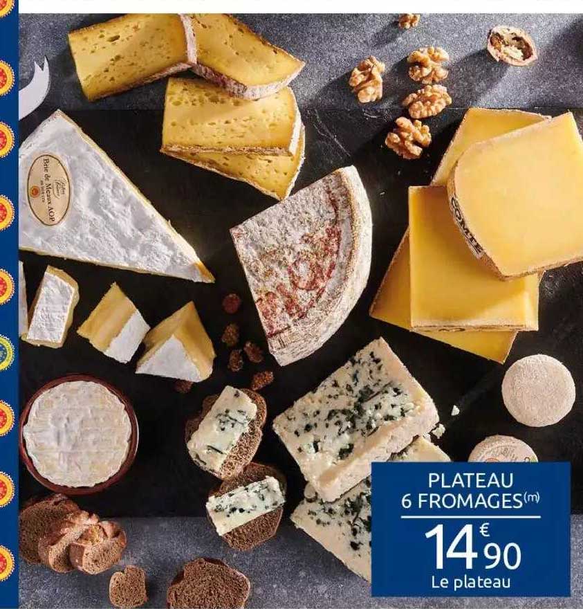 Promo Plateau 6 Fromages chez Carrefour - iCatalogue.fr