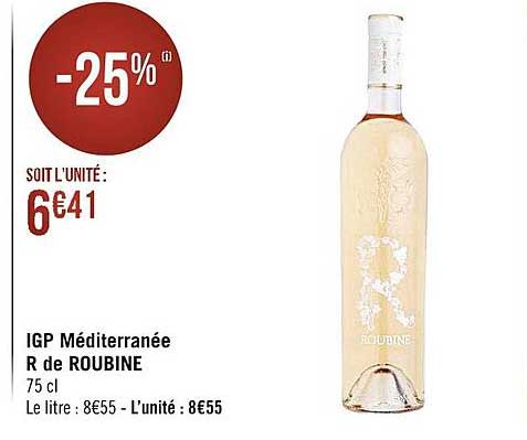 Promo Igp Méditerranée R De Roubine chez Casino Supermarchés ...