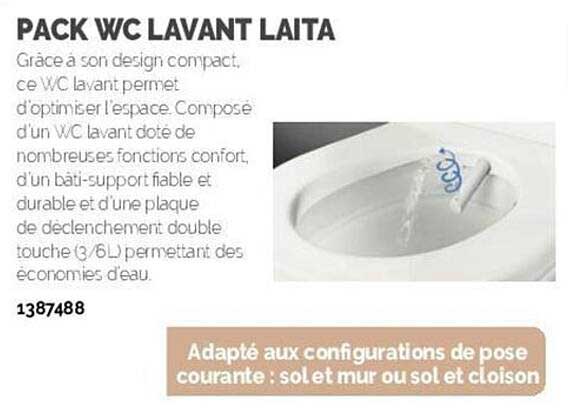 Promo Pack Wc Lavant Laita chez Doras - iCatalogue.fr