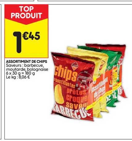 Promo Assortiment De Chips chez Leader Price - iCatalogue.fr