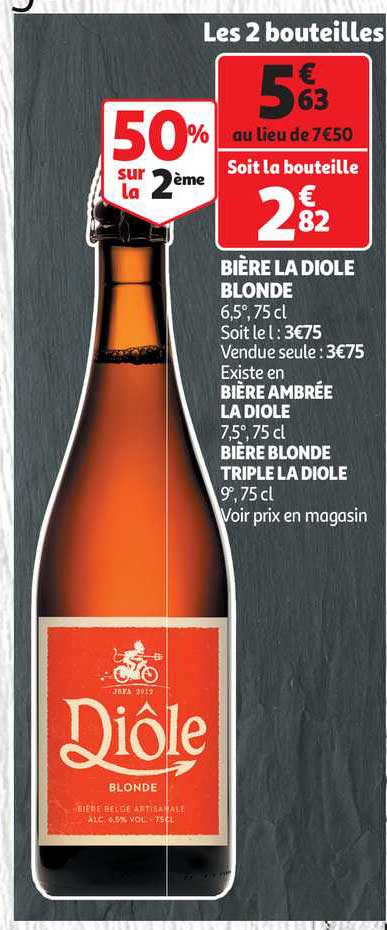 Promo Bière La Diole Blonde chez Auchan Direct - iCatalogue.fr