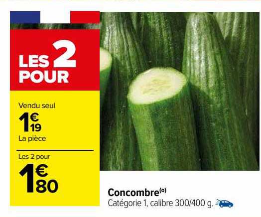 Promo Concombre chez Lidl