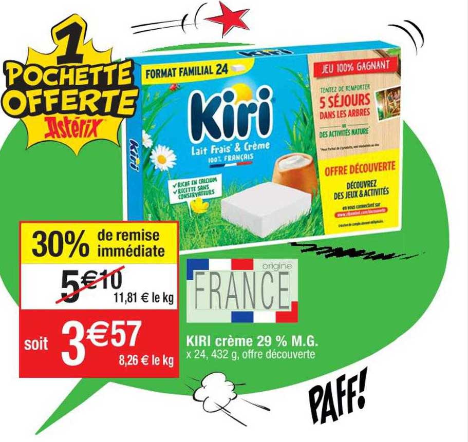 Promo Kiri Crème 29% M.g. chez Cora - iCatalogue.fr