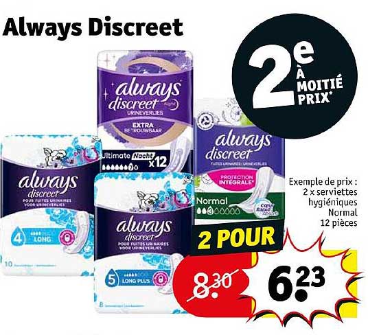 Promo Always Discreet chez Kruidvat - iCatalogue.fr