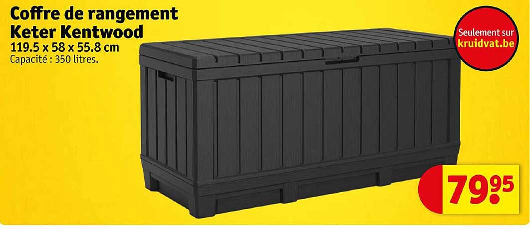 Promo Coffre De Rangement Keter Kentwood chez Kruidvat - iCatalogue.fr