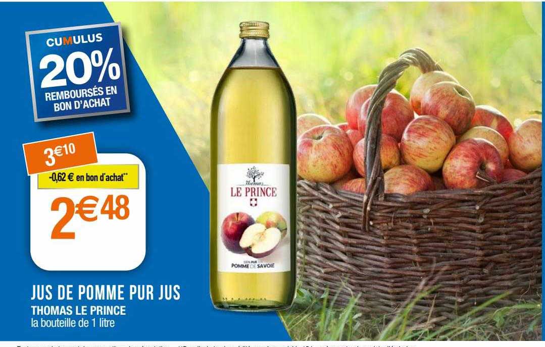 Promo Jus De Pomme Pur Jus Thomas Le Prince chez Migros France ... Promo Jus De Pomme Pur Jus Thomas Le Prince chez Migros France ...