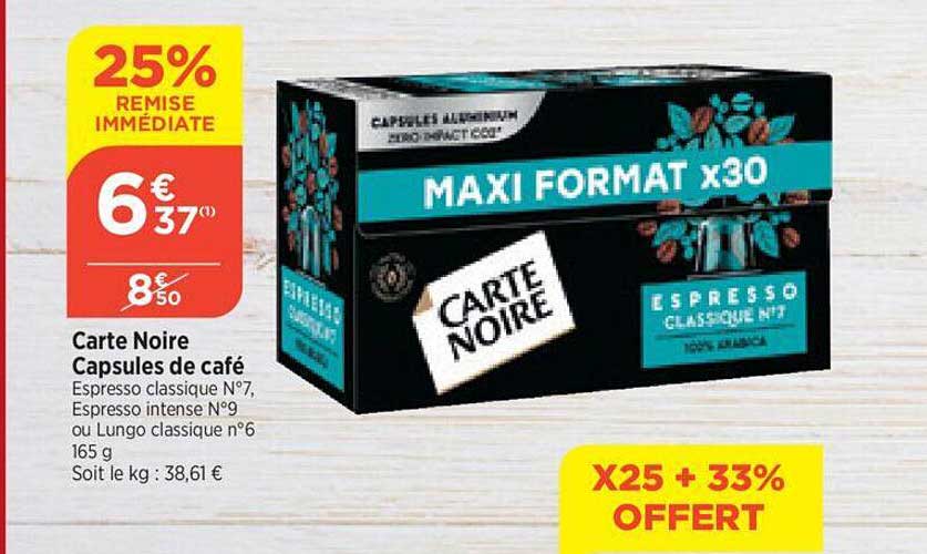 Promo Carte Noire Capsules De Café chez Atac - iCatalogue.fr