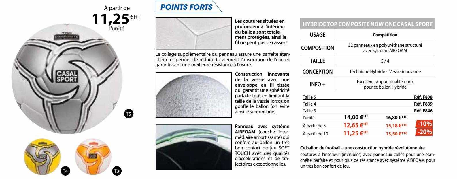 Promo L'unité chez Casal Sport - iCatalogue.fr