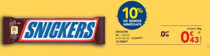 Promo Snickers chez METRO - iCatalogue.fr