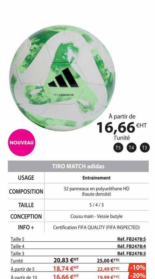 Promo Tiro Match Adidas chez Casal Sport - iCatalogue.fr